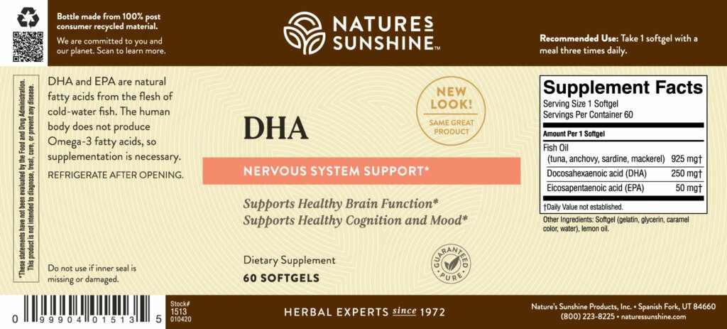 DHA (60 Softgel Caps) - Health Simplified