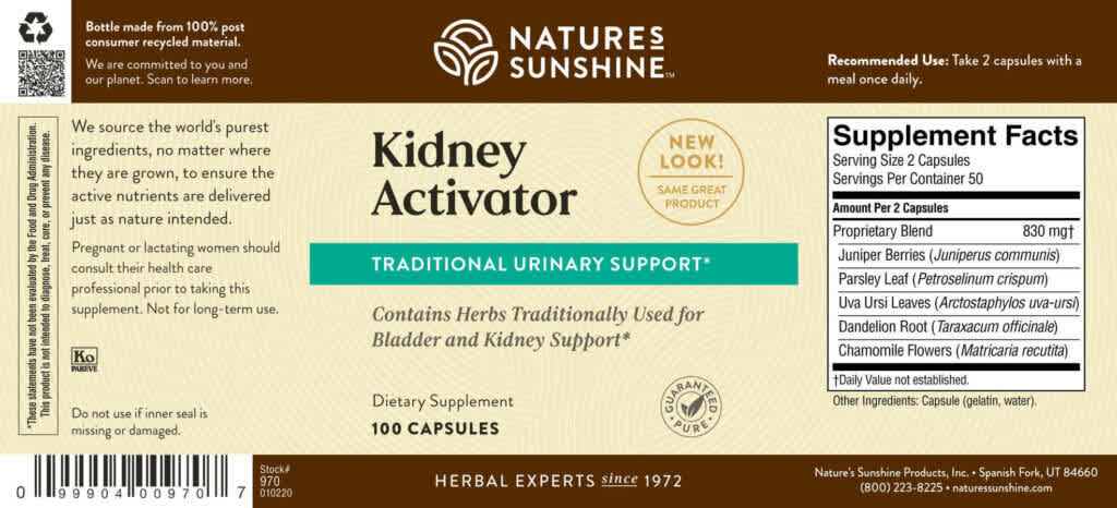 Kidney Activator (100 Caps)* - Health Simplified